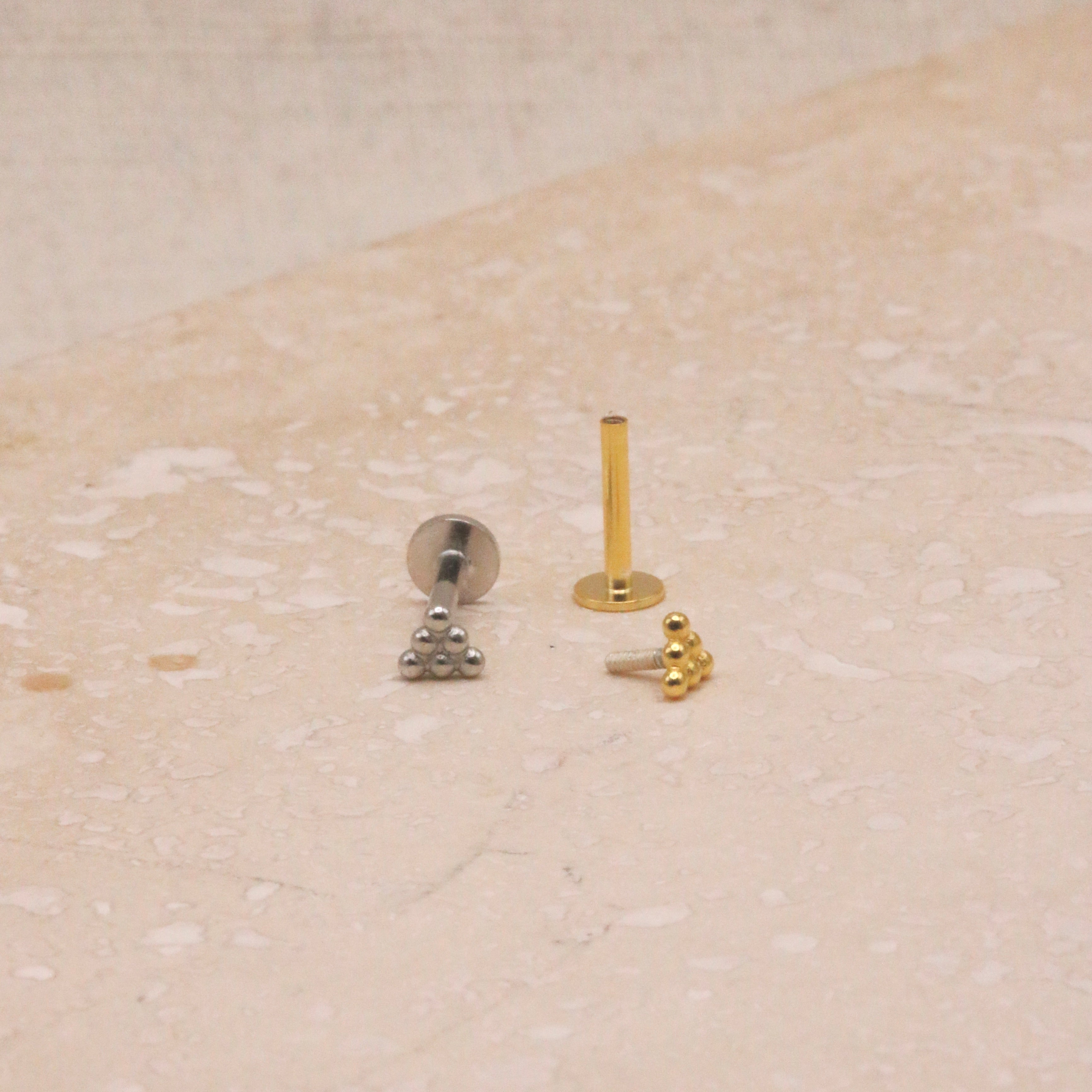 Single Pyramid Dot Labret Stud – Little Nell Jewellery
