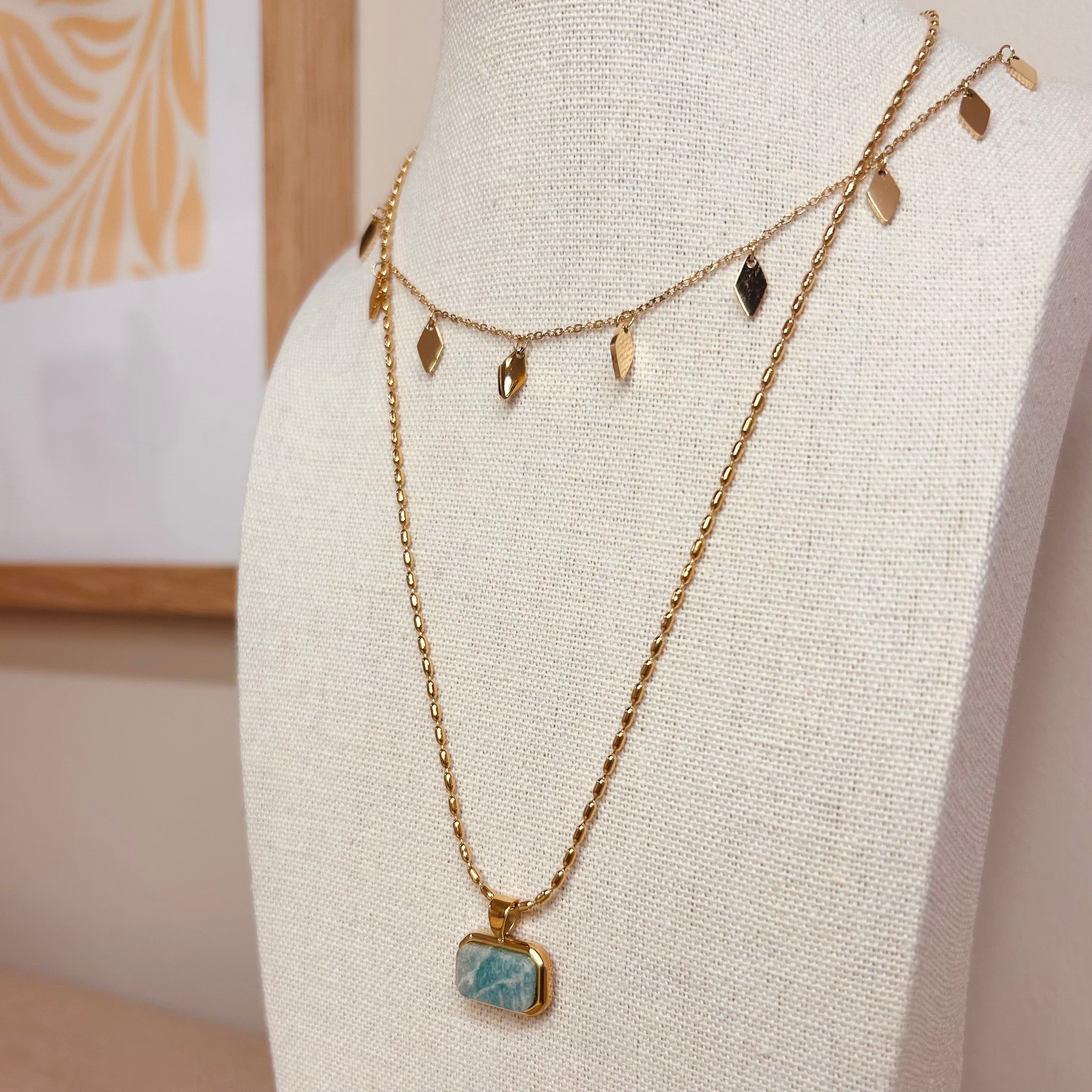 Everyday Marble Tablet Necklace – Little Nell Jewellery